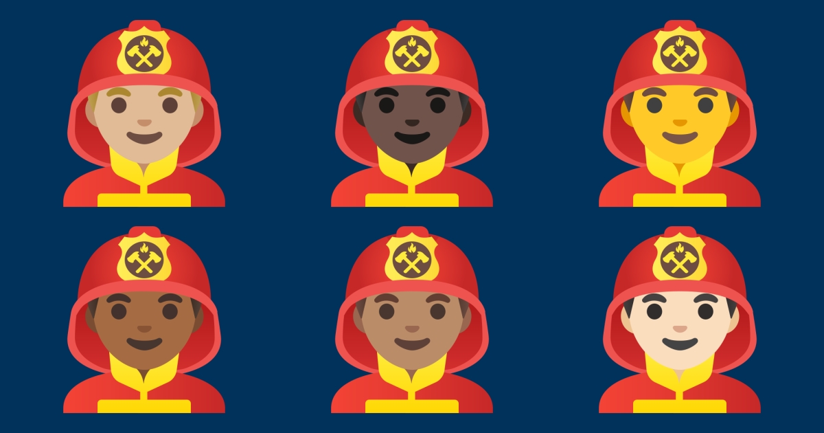 👨‍🚒 Casque De Pompier Emojis 👨🏻‍🚒 👨🏼‍🚒 👨🏽‍🚒 👨🏾‍🚒 👨🏿‍🚒
