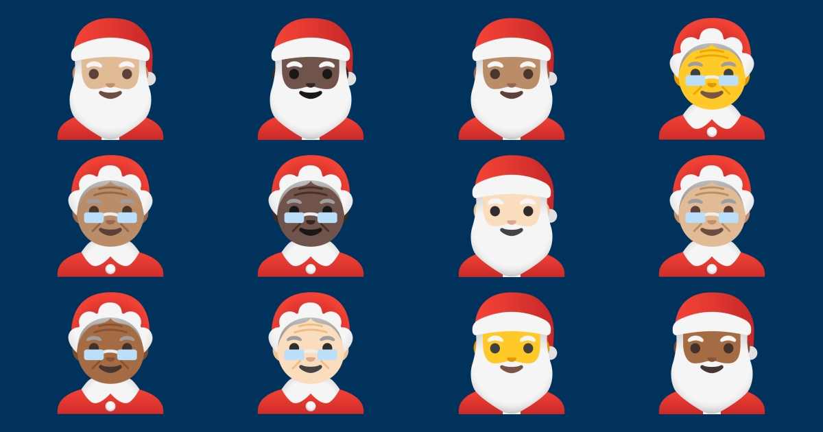 🎅 Bonnet Emojis 🤶 🎅🏻 🎅🏼 🎅🏽 🎅🏾 🎅🏿