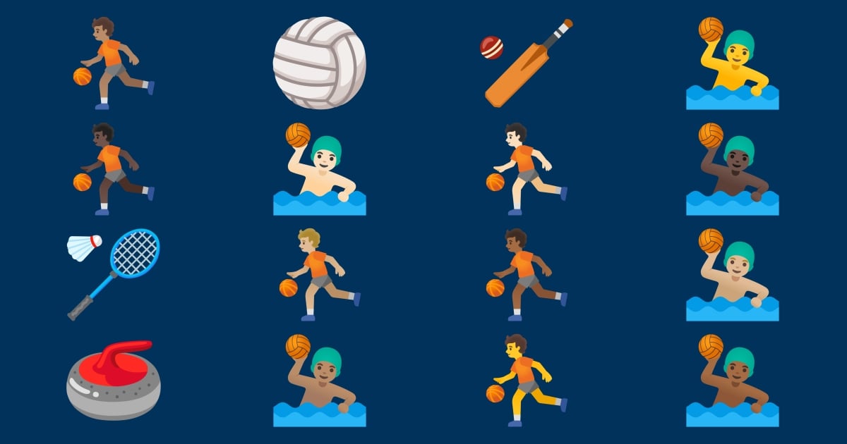 ⛹️ Match Emojis 🤽‍♂️ 🏐 🏏 🏸 🥌 ⛹🏻