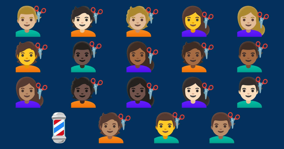 💇 Coiffure Emojis 💇‍♂️ 💇‍♀️ 💈 💇🏻 💇🏼 💇🏽