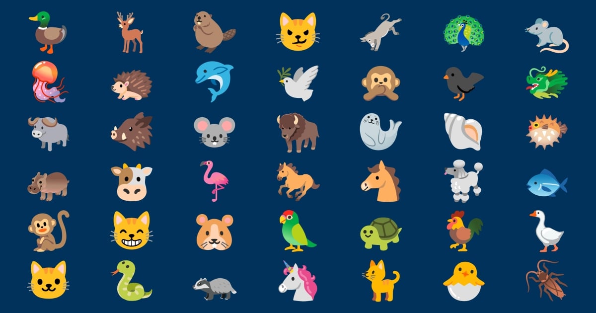 😺 Animal Emojis 😸 😹 😼 😽 🙀 😿