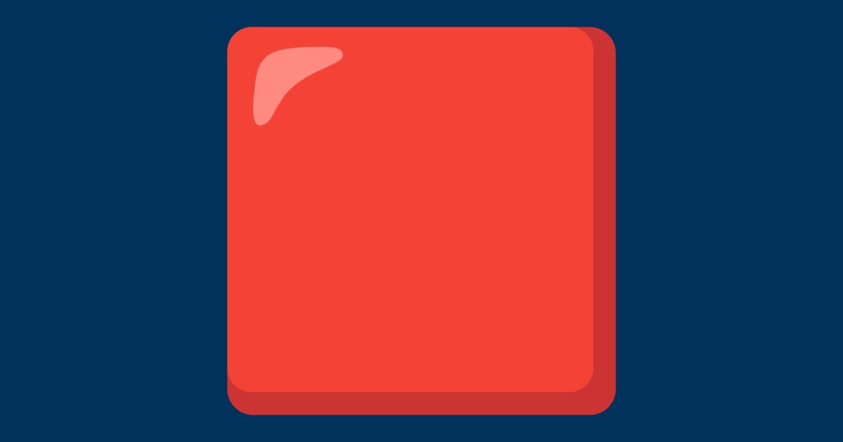 🟥 Quadrato Di Colore Rosso Emoji