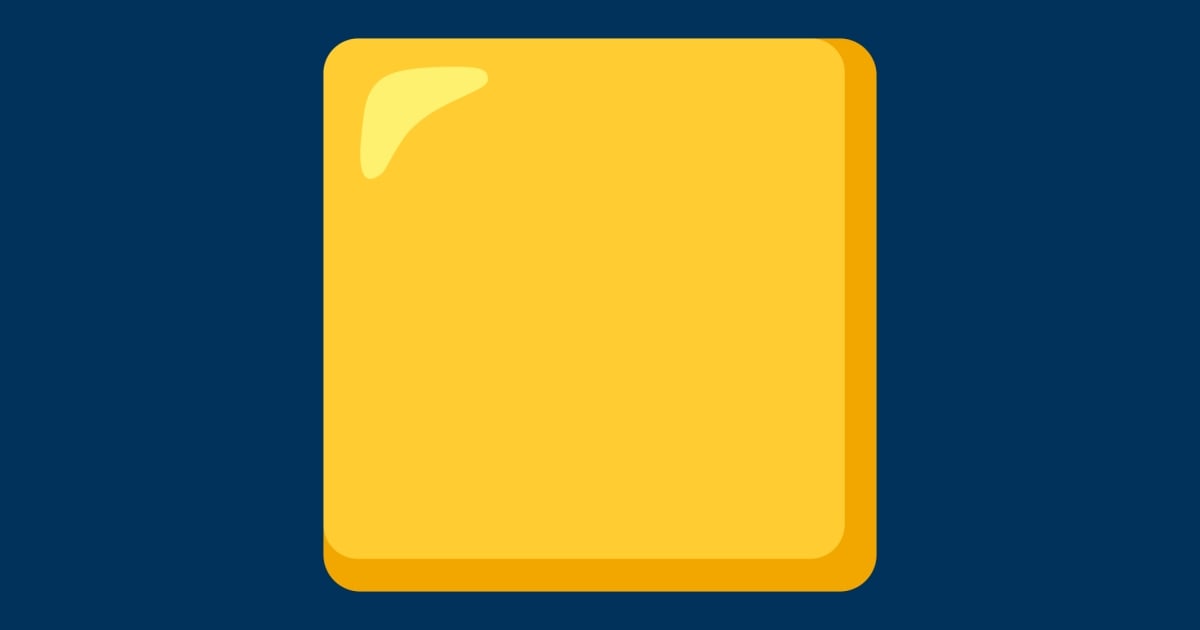 🟨 Quadrato Di Colore Giallo Emoji