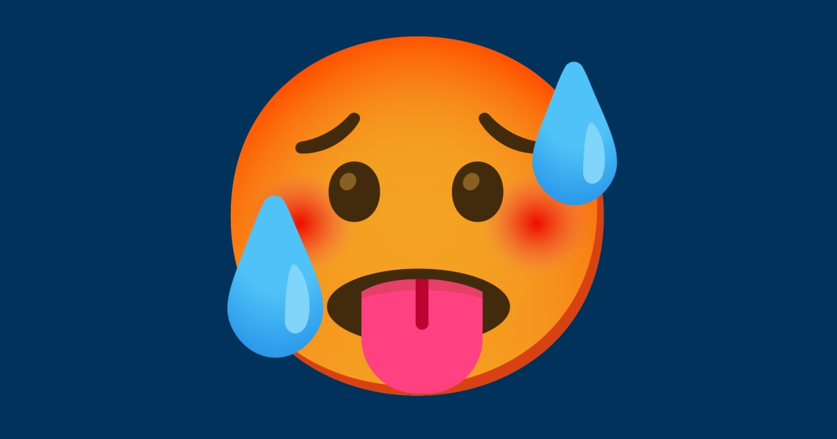 🥵 Accaldato Emoji