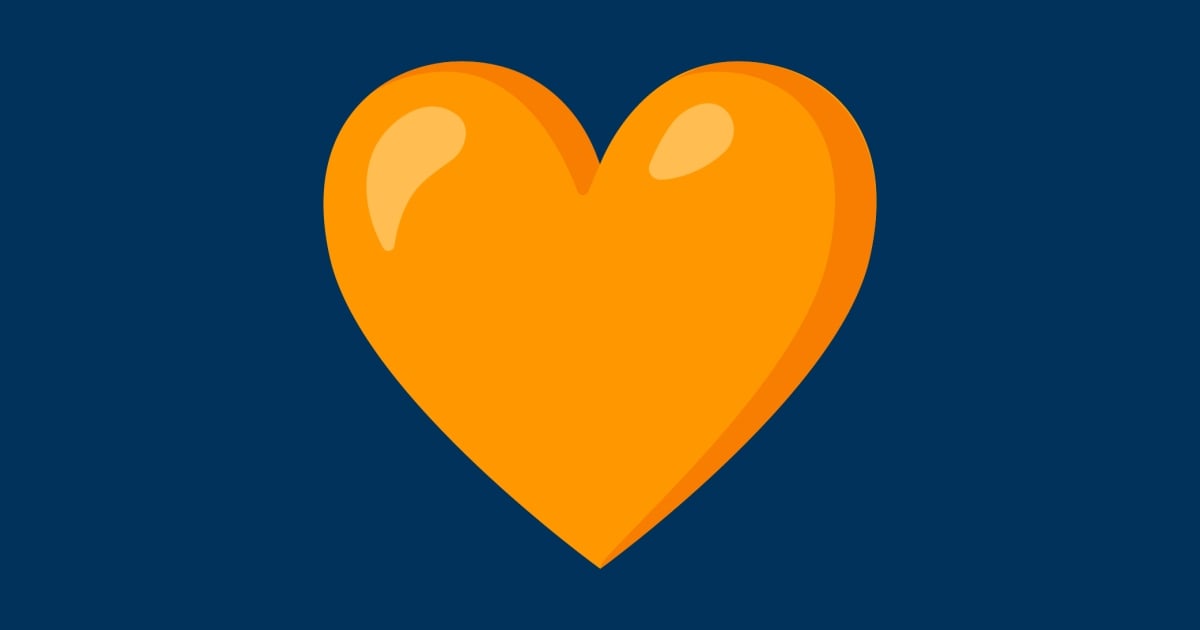 🧡 Cuore Arancio Emoji