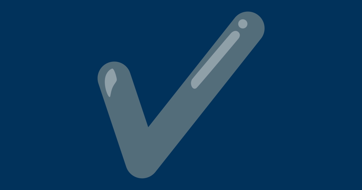 ️ Segno Di Spunta Nero Emoji