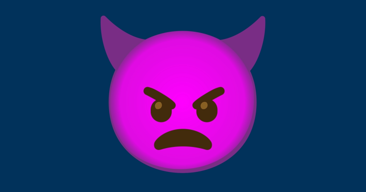 👿 Diavolo Viola Emoji