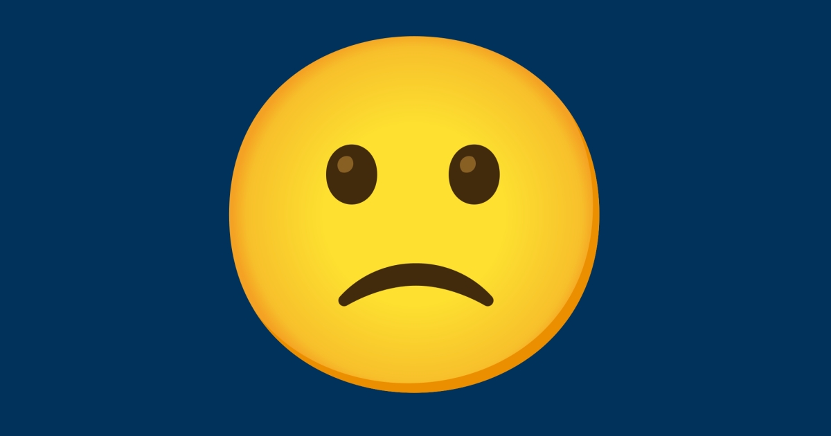 🙁 Un Po’ Imbronciato Emoji