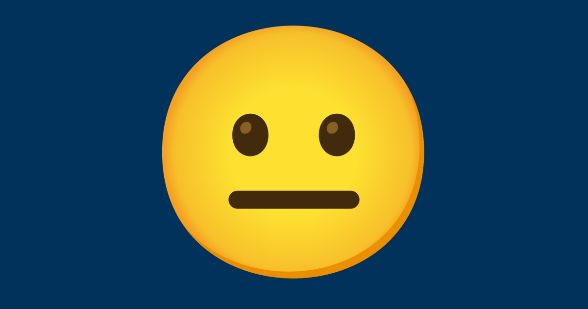 😐 Non Fa Ridere Emoji