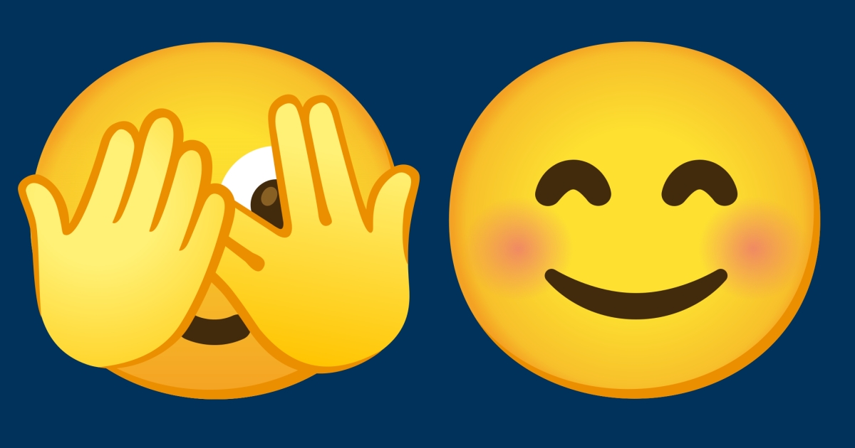 Emoticon Faccina Timida Emoji Faccina Timida Carina | Vettore Premium