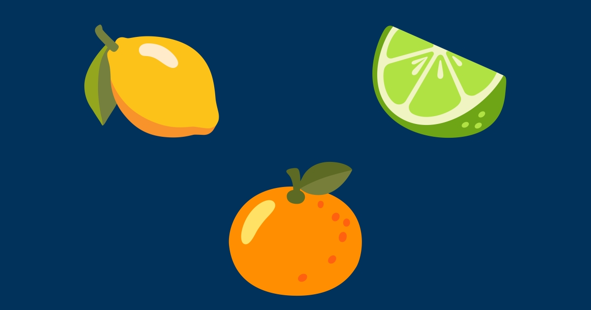 🍊 Agrume Emoji 🍋 🍋‍🟩