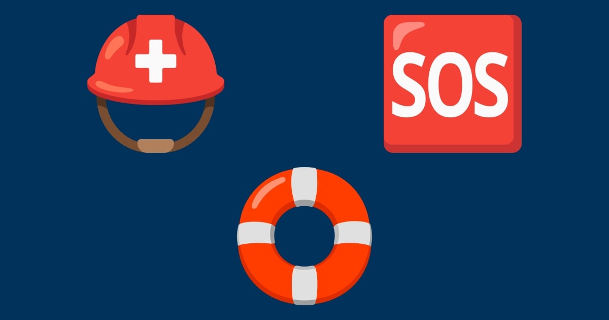 🛟 Soccorso Emoji ⛑️ 🆘