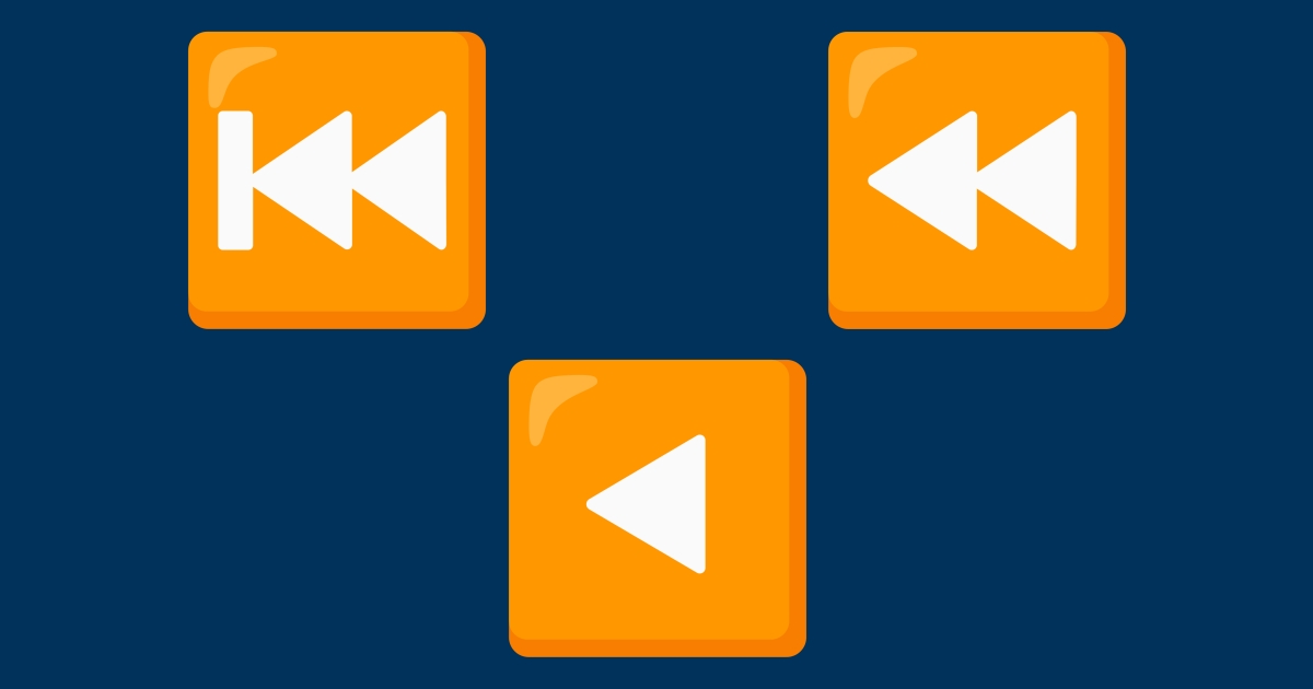 ️ Rewind Emoji ⏪ ⏮️