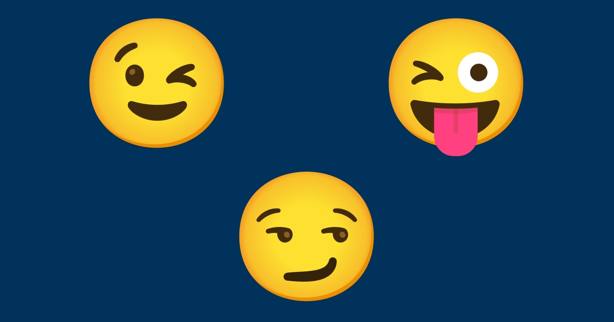 😉 Occhiolino Emoji 😜 😏