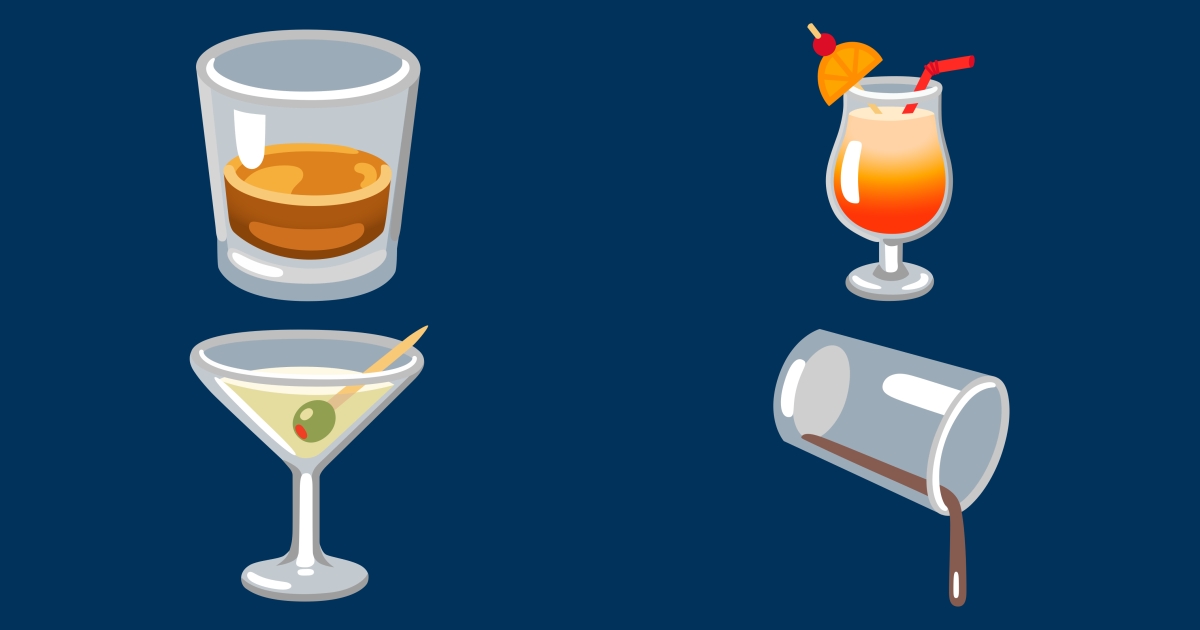 🍸 Drink Emoji 🍹 🥃 🫗