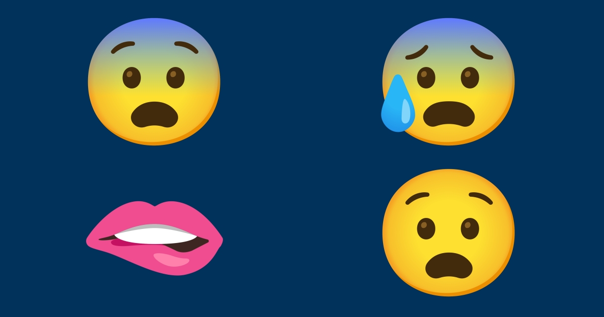Emoticon Faccia Ansiosa