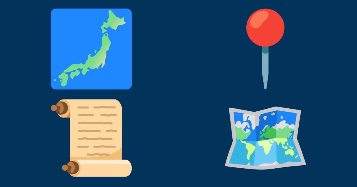 🗺️ Mappa Emoji 🗾 📜 📍