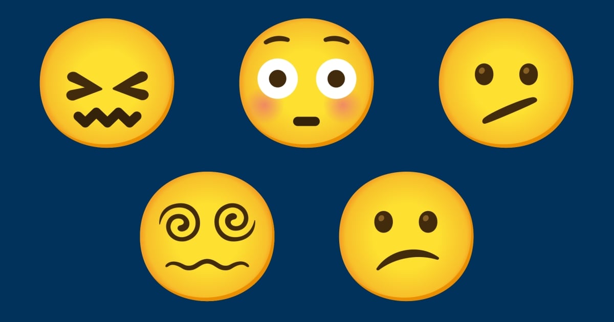 😵‍💫 Confuso Emoji 😕 🫤 😳 😖