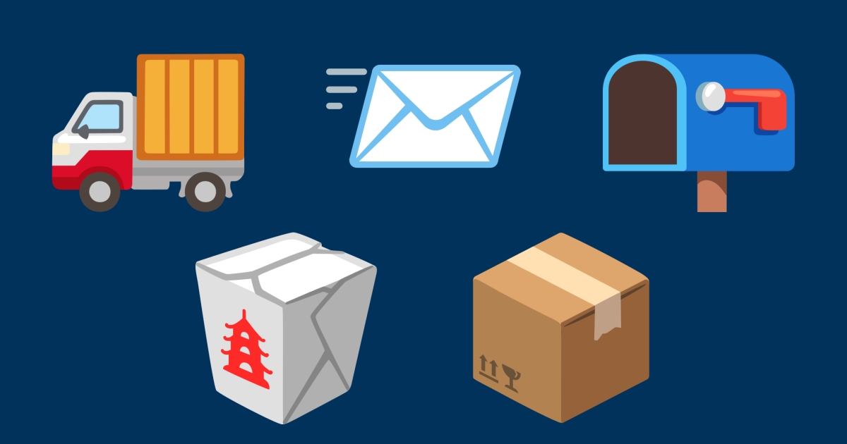 🥡 Consegna Emoji 🚚 📨 📦 📭
