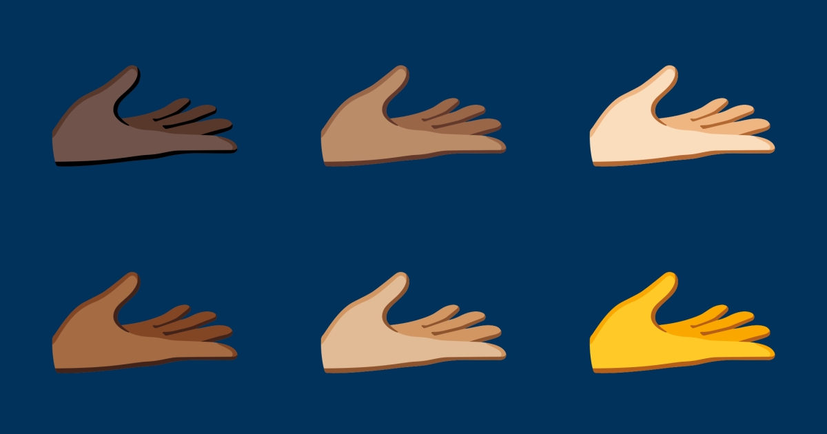 🫴 Elemosina Emoji 🫴🏻 🫴🏼 🫴🏽 🫴🏾 🫴🏿