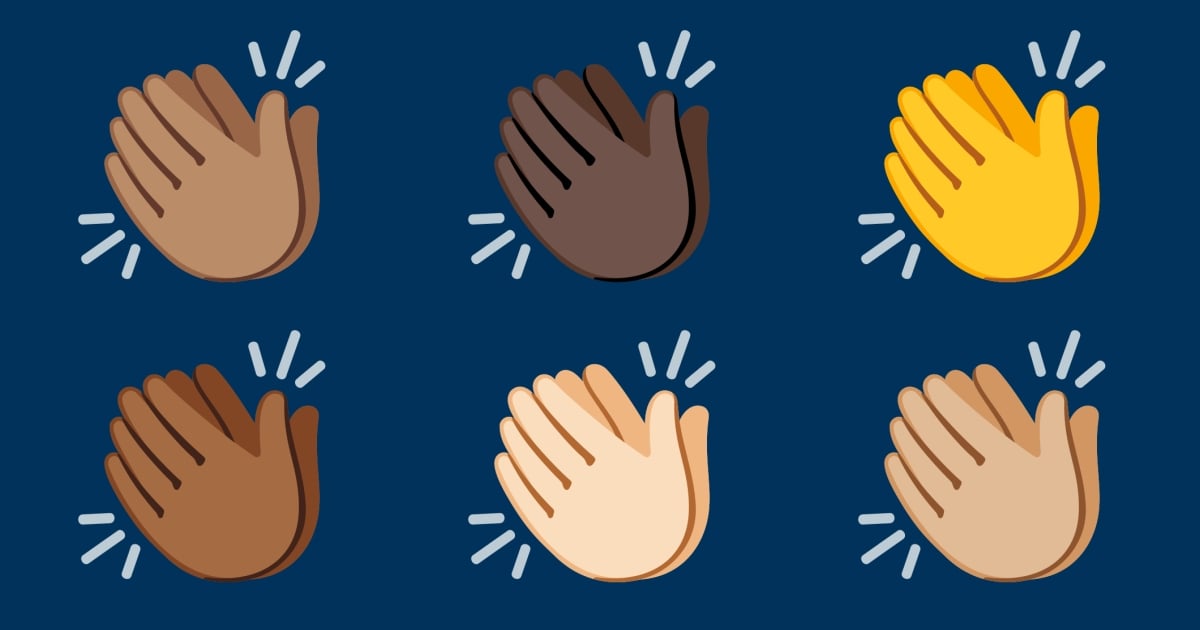 👏 Complimenti Emoji 👏🏻 👏🏼 👏🏽 👏🏾 👏🏿