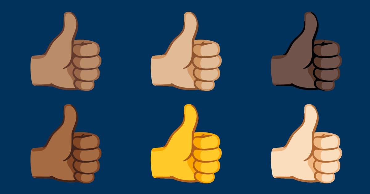 👍 Certo Emoji 👍🏻 👍🏼 👍🏽 👍🏾 👍🏿