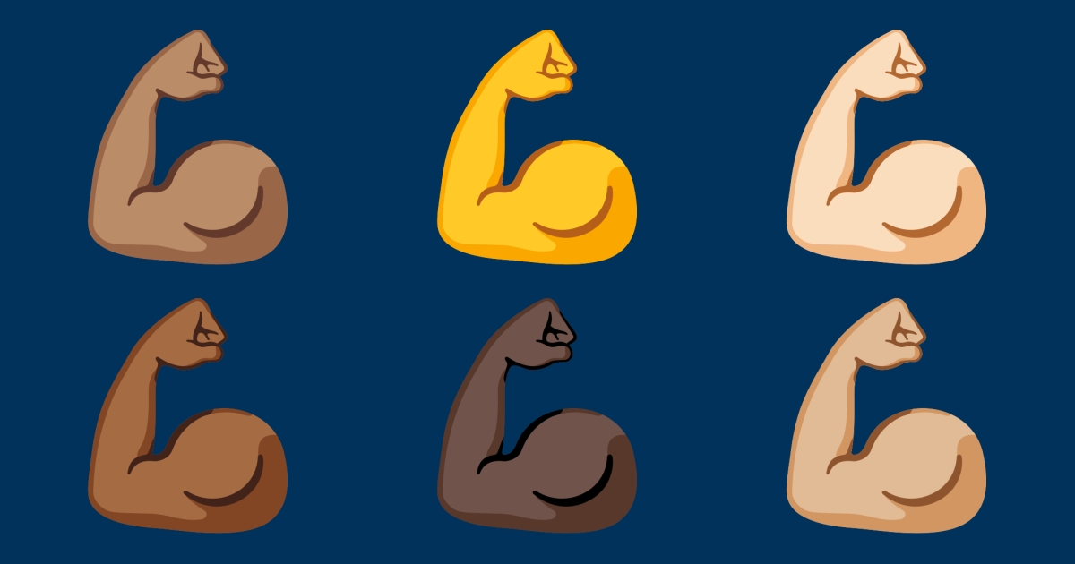 💪 Teso Emoji 💪🏻 💪🏼 💪🏽 💪🏾 💪🏿