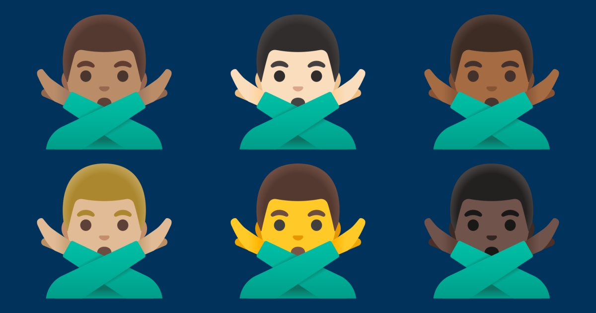 🙅‍♂️ Braccia Incrociate Emoji 🙅🏻‍♂️ 🙅🏼‍♂️ 🙅🏽‍♂️ 🙅🏾‍♂️ 🙅🏿‍♂️