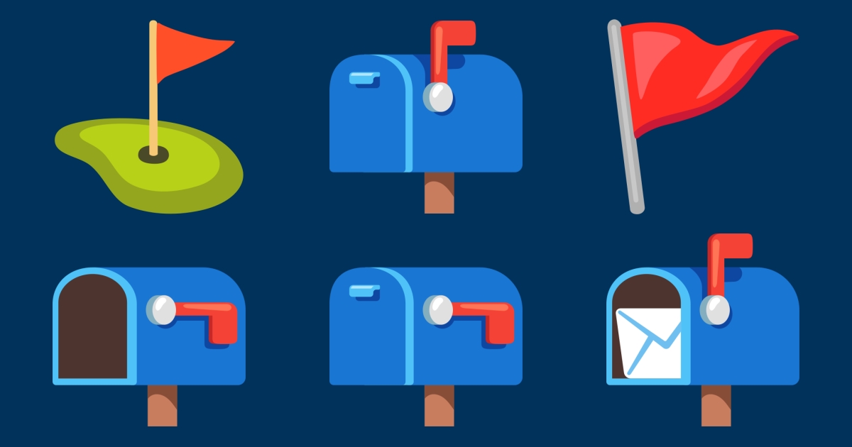 ⛳ Bandierina Emoji 📫 📪 📬 📭 🚩