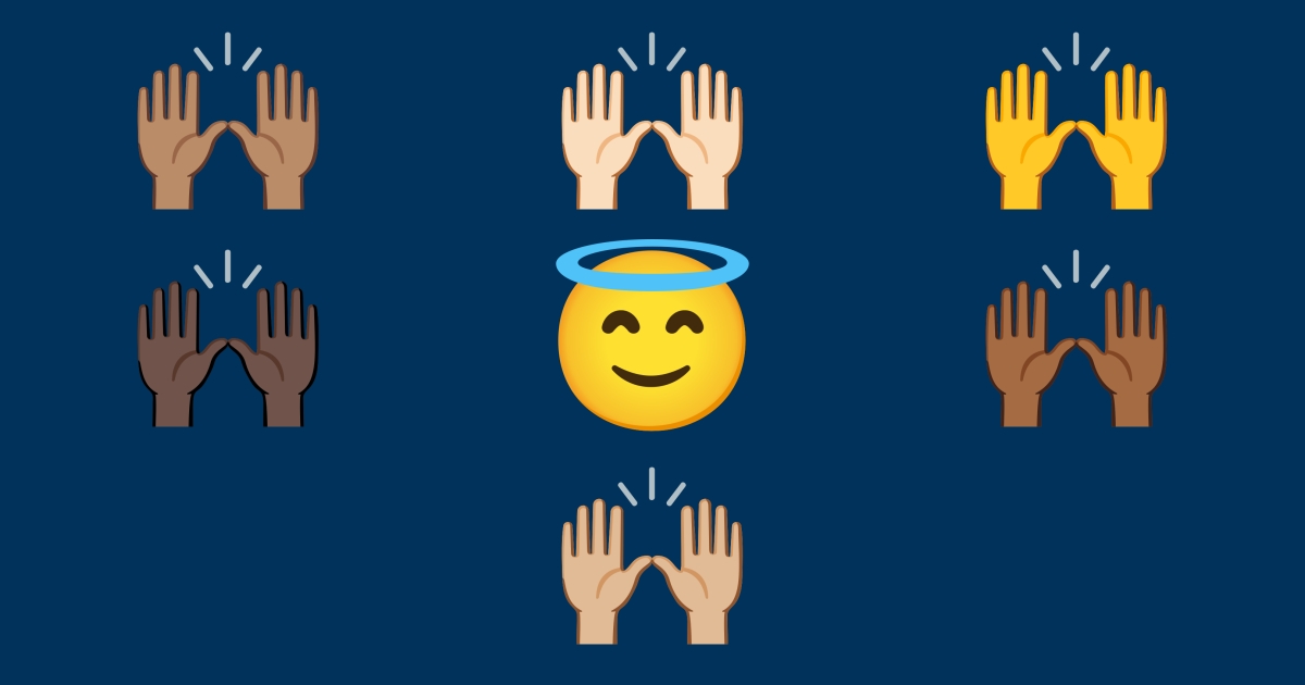 😇 Innocente Emoji 🙌 🙌🏻 🙌🏼 🙌🏽 🙌🏾 🙌🏿