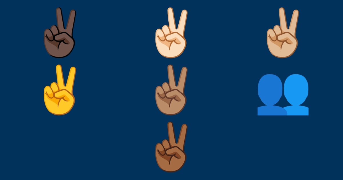 ️ Due Emoji 👥 🏻 🏼 🏽 🏾 🏿