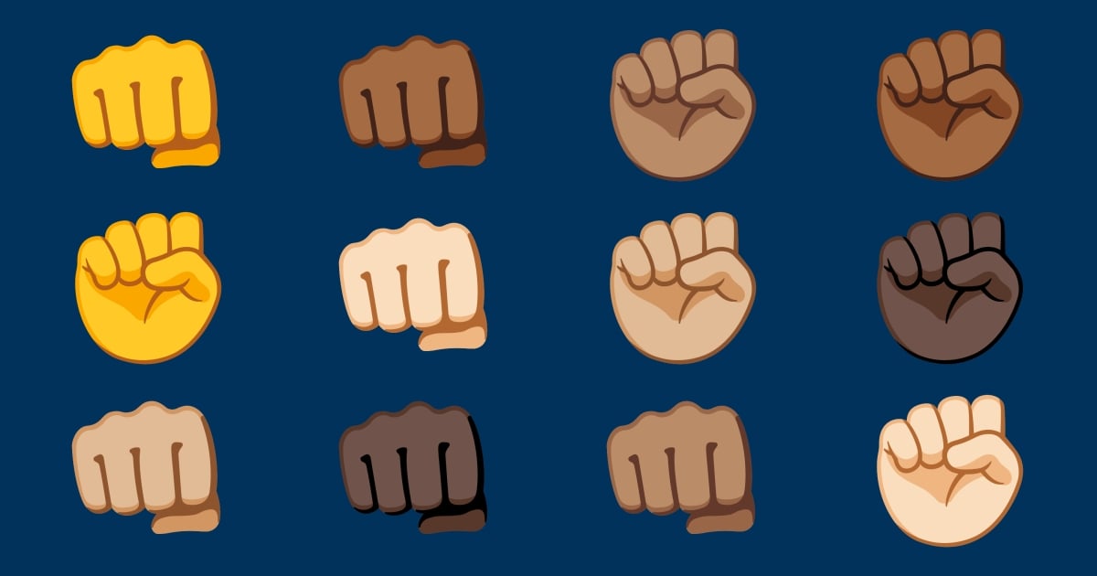 Pugno Chiuso Emoji 👊 🏻 🏼 🏽 🏾 🏿