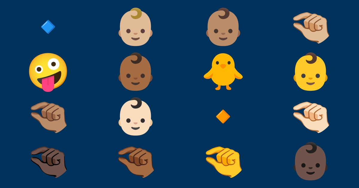 🤪 Piccolo Emoji 🤏 👶 🐥 🔸 🔹 🤏🏻
