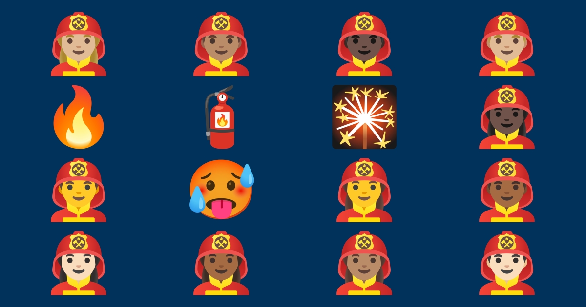 🥵 Fuoco Emoji 👨‍🚒 👩‍🚒 🔥 🎇 🧯 👨🏻‍🚒