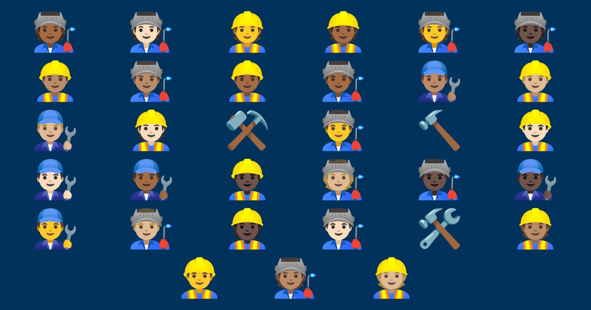 👨‍🔧 Operaio Emoji 🧑‍🏭 👨‍🏭 👷 👷‍♂️ 🔨 ⚒️