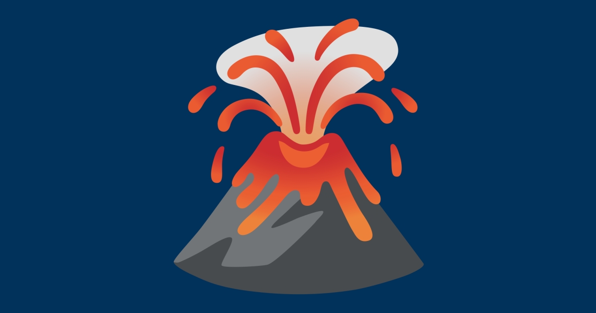 🌋 Erupción Volcánica Emojis