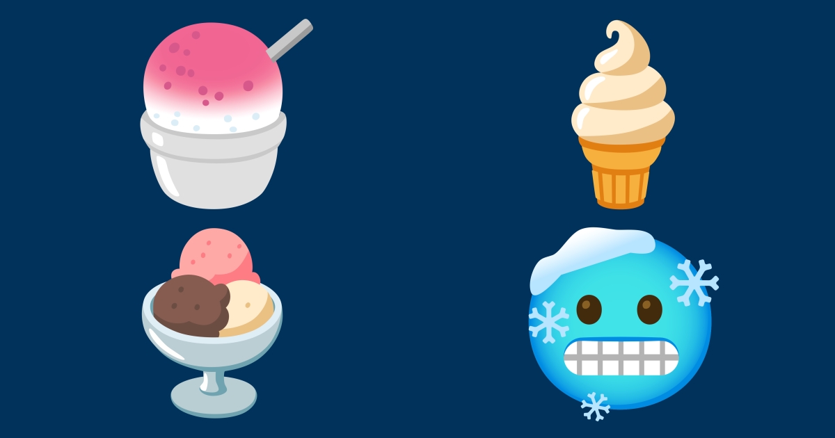 Fondo De Pantalla De Emoji De Helado 🍨 Helado Emoji
