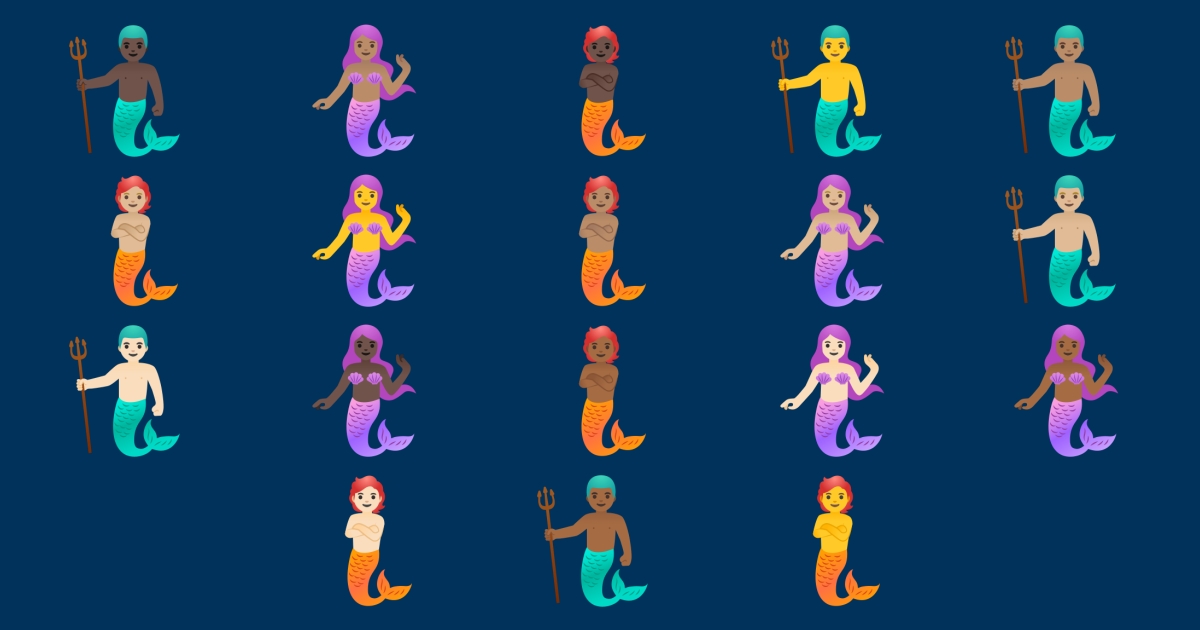 🧜 Sirena Emojis 🧜‍♂️ 🧜‍♀️ 🧜🏻 🧜🏼 🧜🏽 🧜🏾