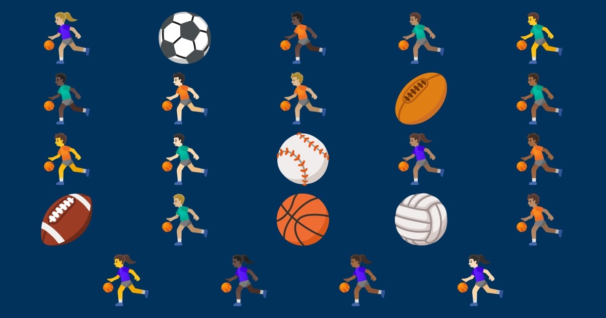 ⛹️ Balón Emojis ⛹️‍♂️ ⛹️‍♀️ ⚽ ⚾ 🏀 🏐