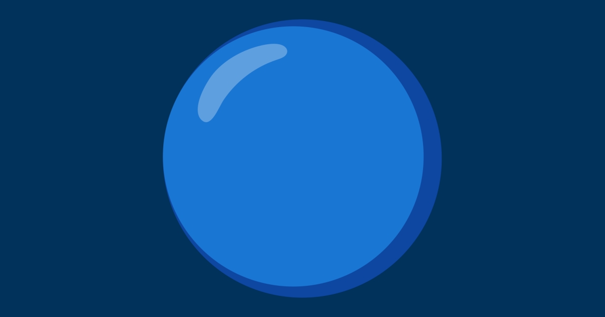 🔵 Círculo Azul Grande Emojis