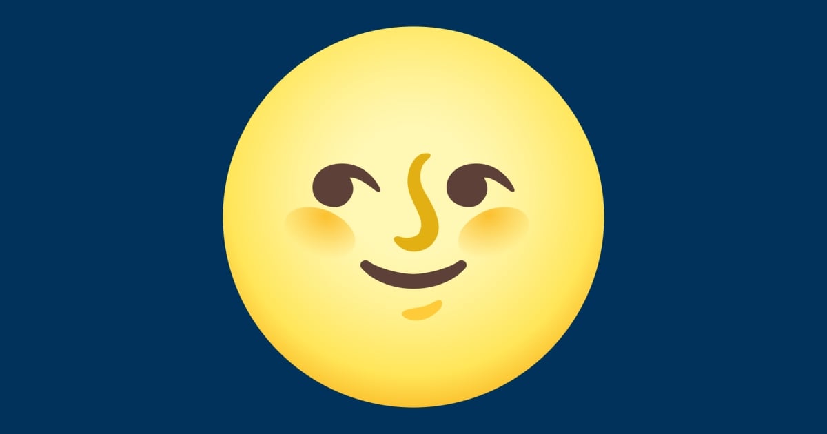 🌝 Lua Cheia Com Rosto Emojis
