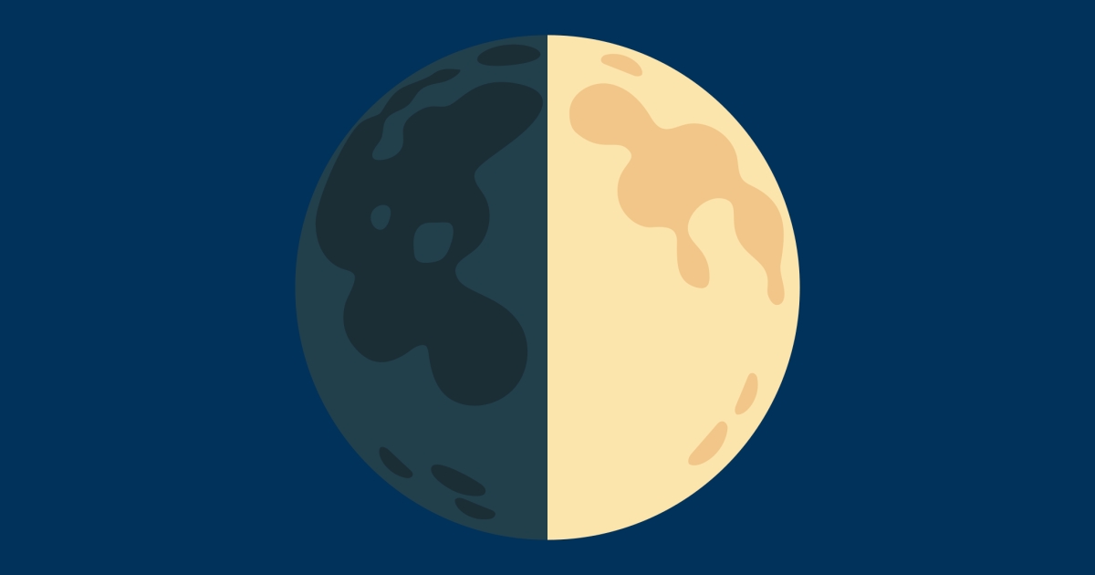 🌓 Lua De Quarto Crescente Emojis