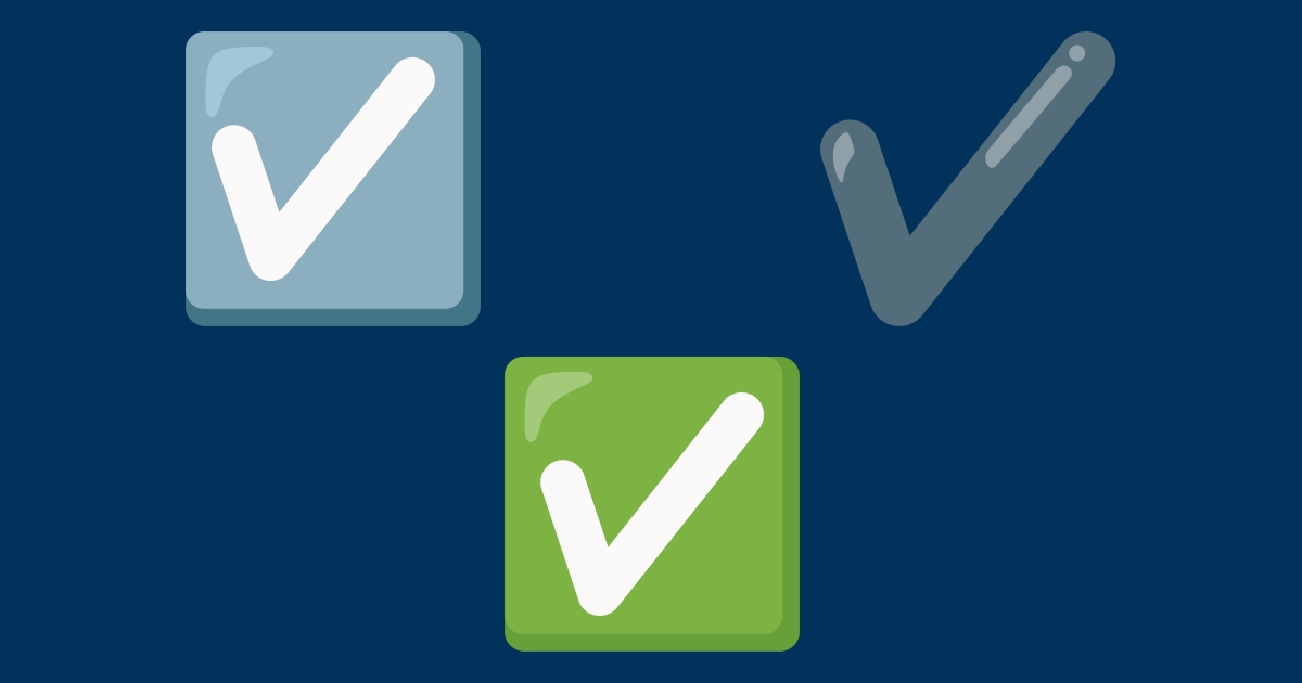 Check Emojis ☑️ ️