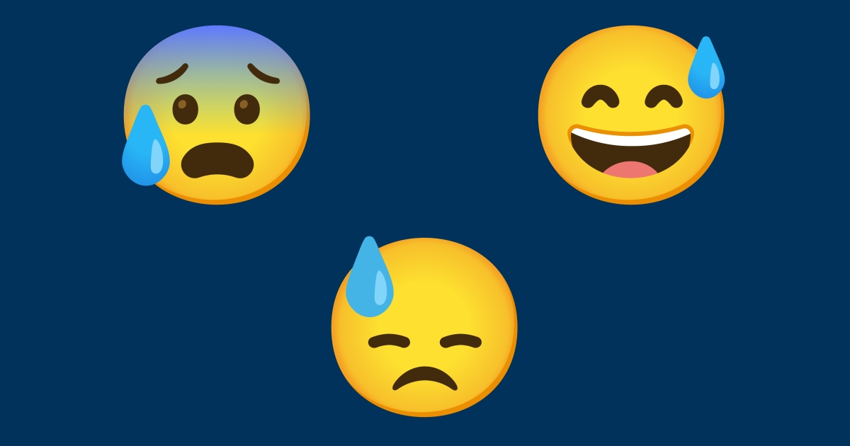 😅 Suando Frio Emojis 😰 😓
