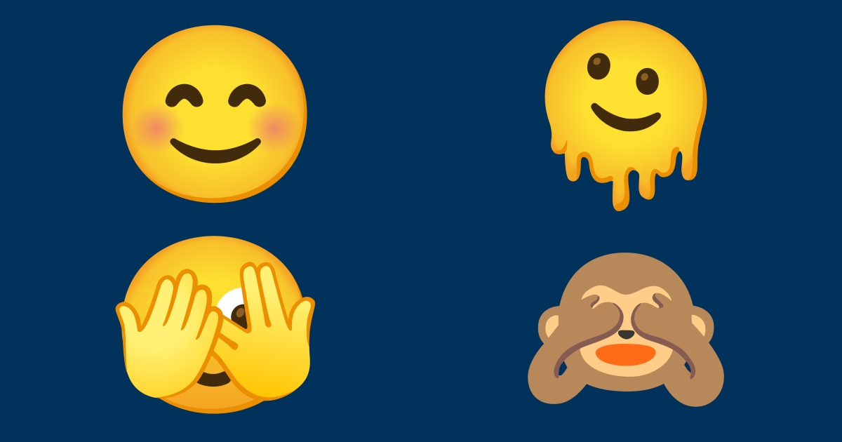 Emoticon Sorridente Envergonhado Emoji Cute Engraçado Rato Com Medo