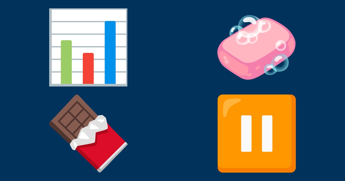 🍫 Barra Emojis 📊 🧼 ⏸️