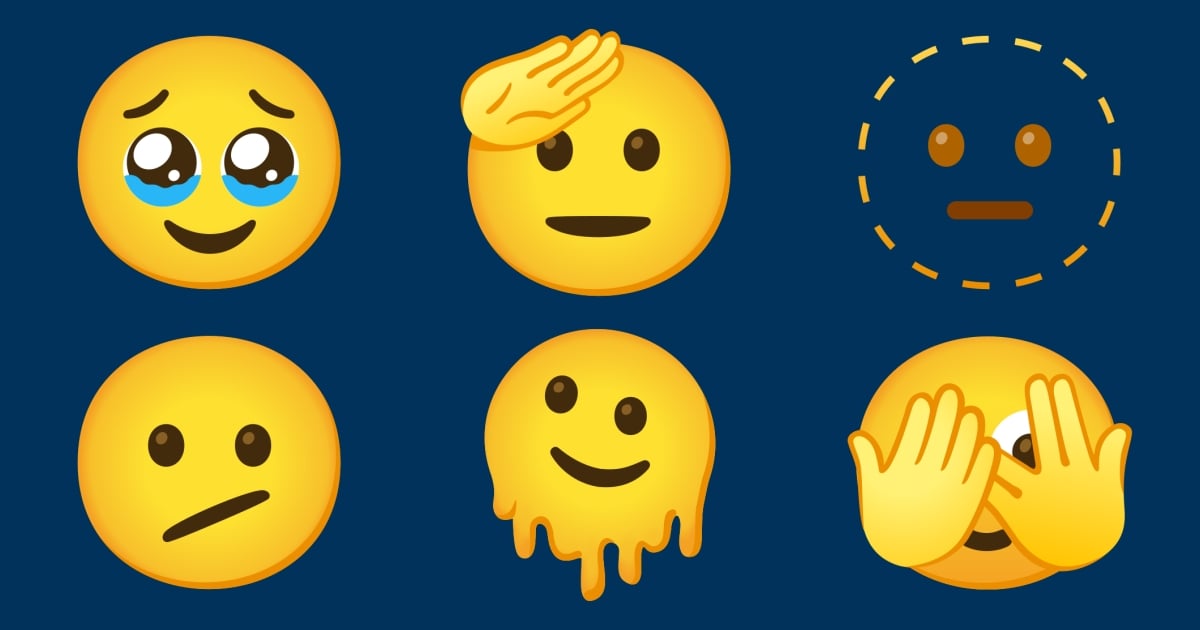 🫠 Smiley Emojis 🫣 🫡 🫥 🫤 🥹