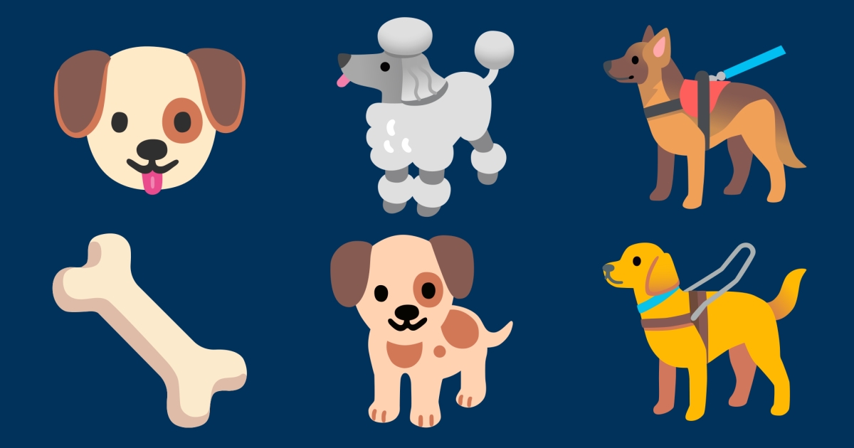 🦴 Cachorro Emojis 🐶 🐕 🦮 🐕‍🦺 🐩