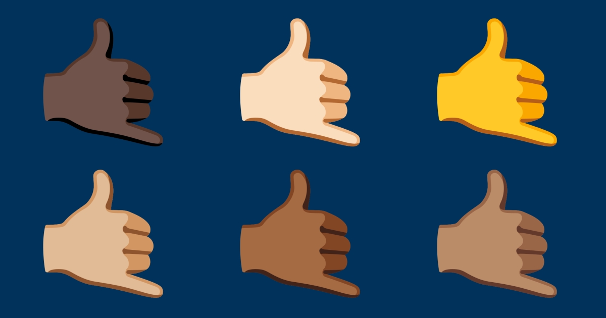 🤙 Ligar Emojis 🤙🏻 🤙🏼 🤙🏽 🤙🏾 🤙🏿