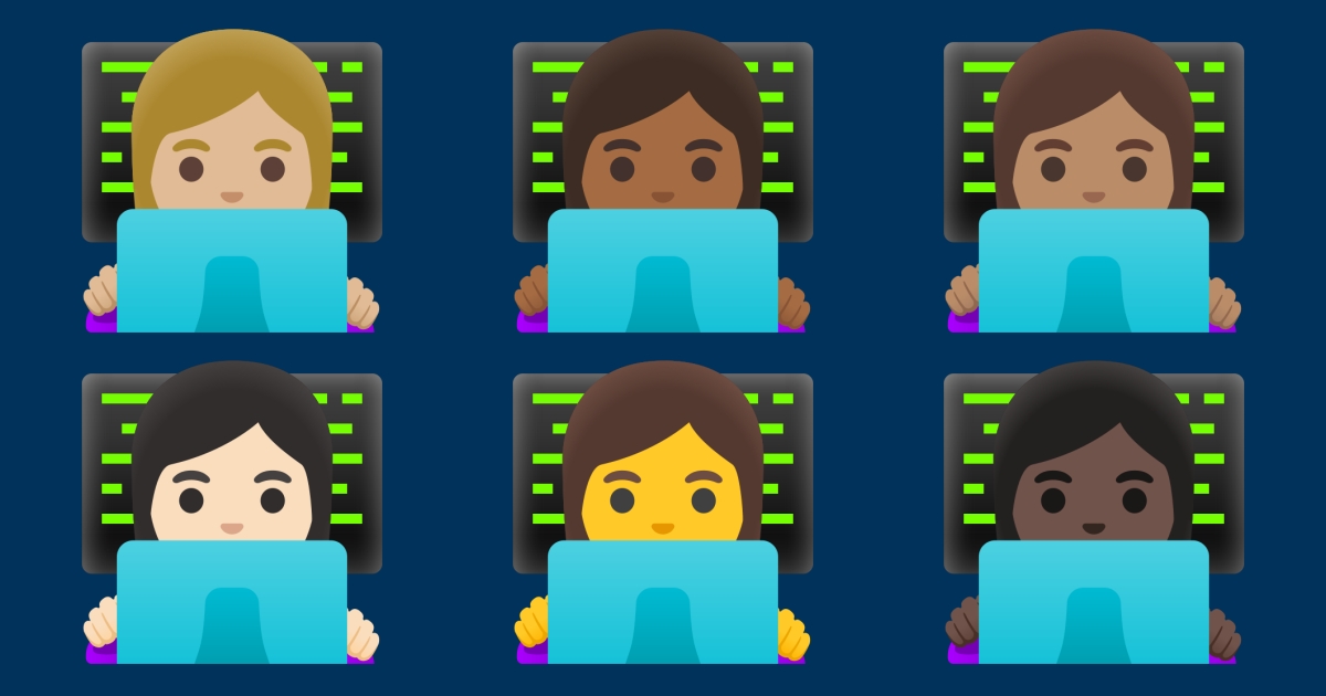 👩‍💻 Desenvolvedora Emojis 👩🏻‍💻 👩🏼‍💻 👩🏽‍💻 👩🏾‍💻 👩🏿‍💻